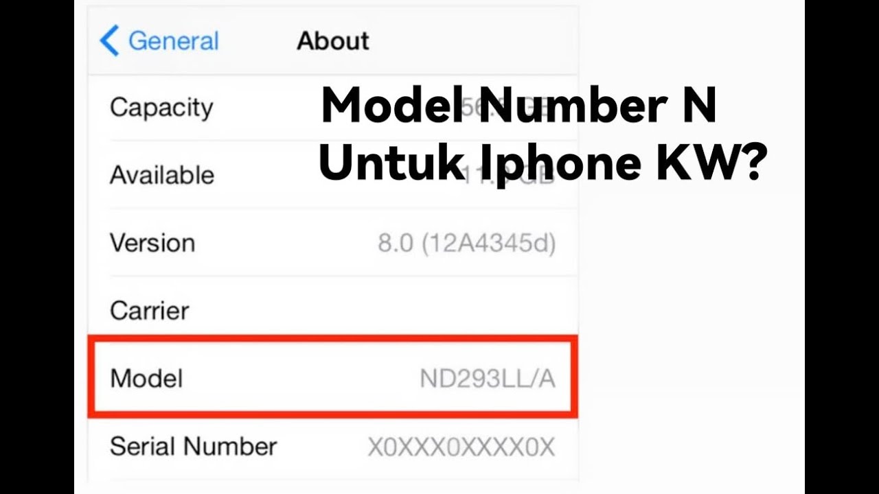Membahas Model Number Pada IPHONE secara singkat - YouTube
