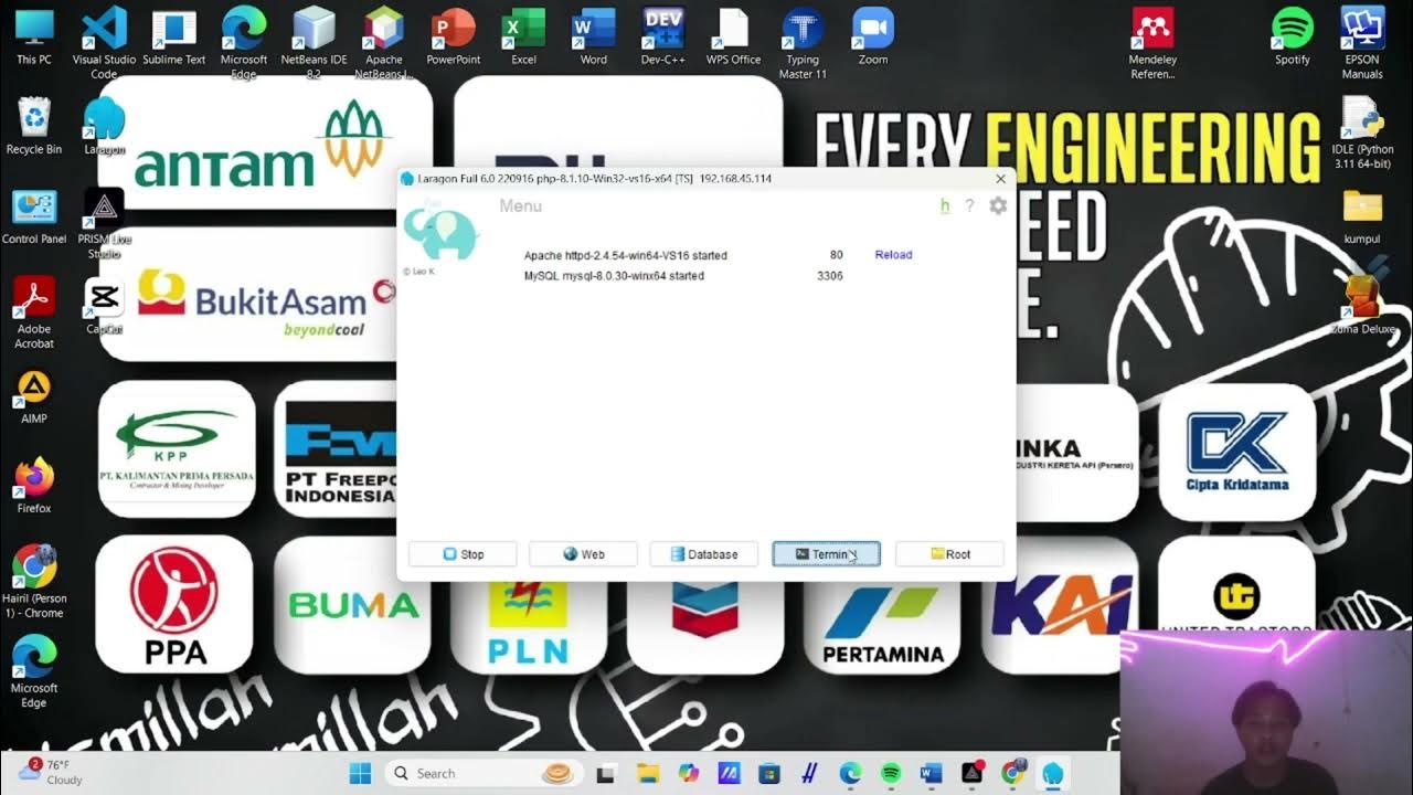 (221118 Hairil Ikhsan). Menyimpan dan menampilkan data menggunakan framework Laravel. - YouTube