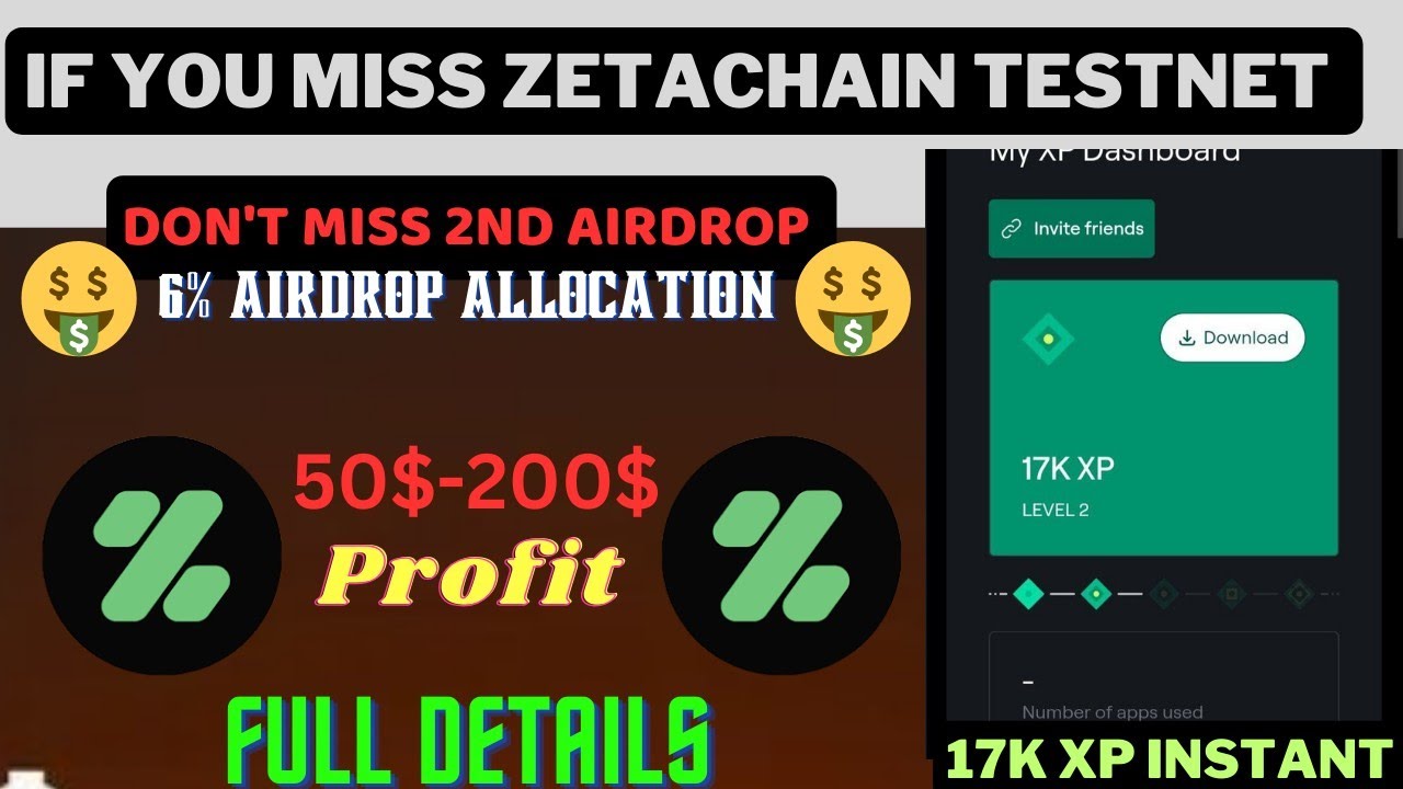 500$ #Zeta claim Instant | Zetachain 2nd Airdrop complete guide | Earn unlimited XP | 6% ...