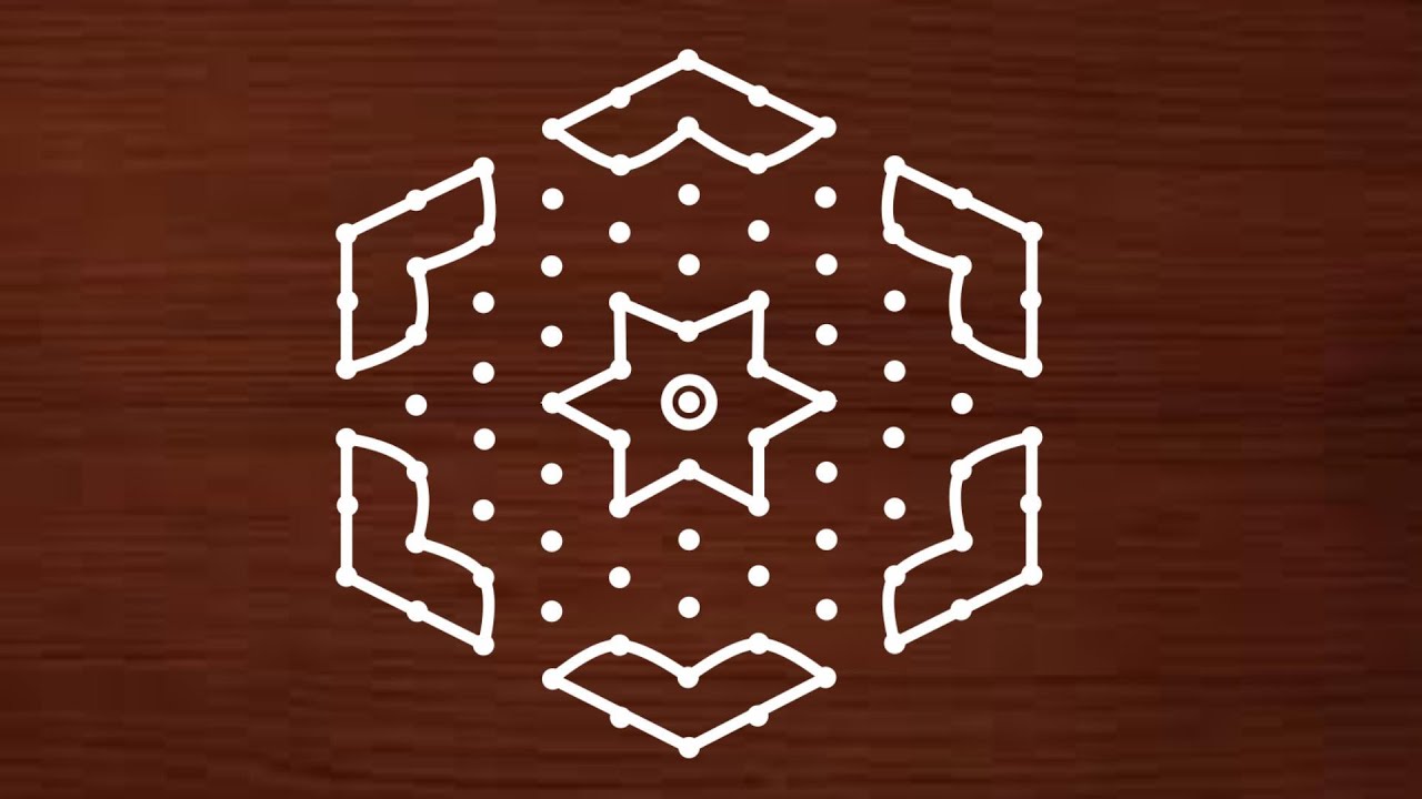 11x6 Dots Easy Rangoli Designs Simple Rangoli Designs Rangoli Daily