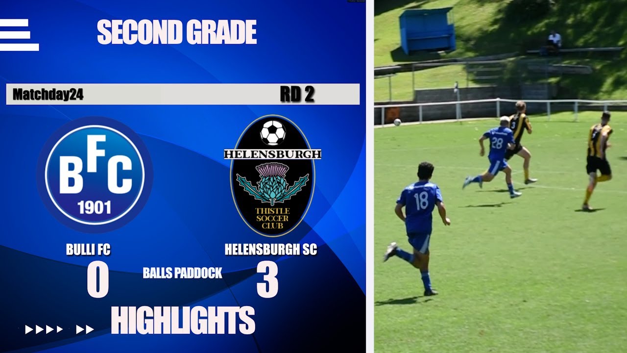 Matchday 24 HIGHLIGHTS Bulli FC vs Helensburgh SC Rd 2 Second Grade - YouTube