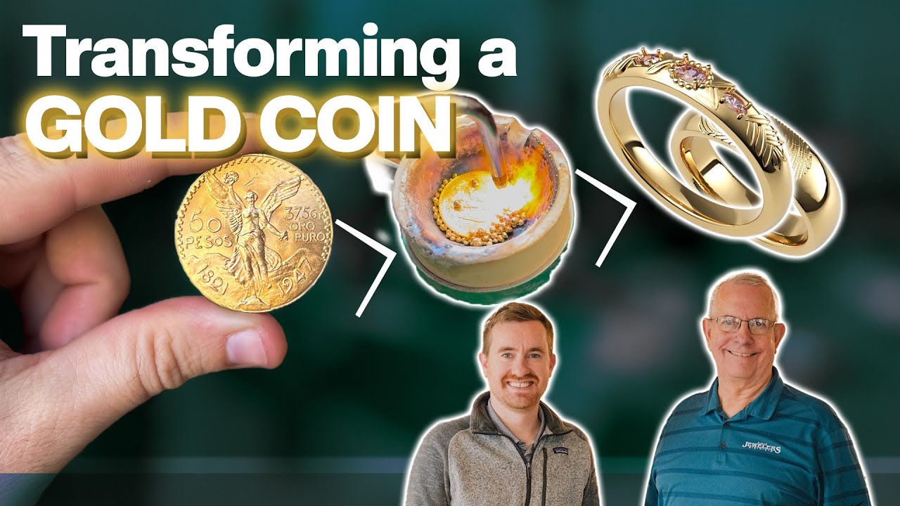 I Turned a Gold Coin Into Stylish Jewelry - YouTube