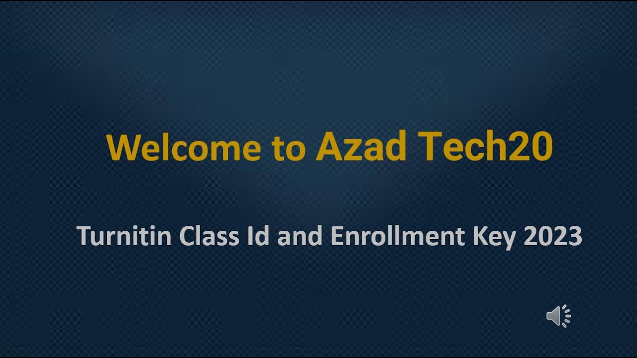 Turnitin Class Id and Enrollment Key 2023 | 100% working | No ...