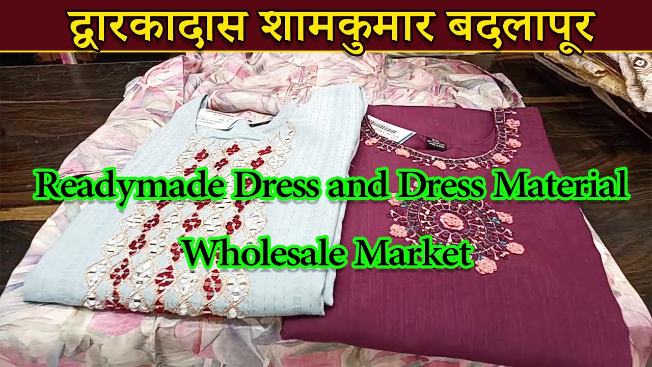 😍 Readymade Dress and Dress Material Collection | Wholesale Market ...
