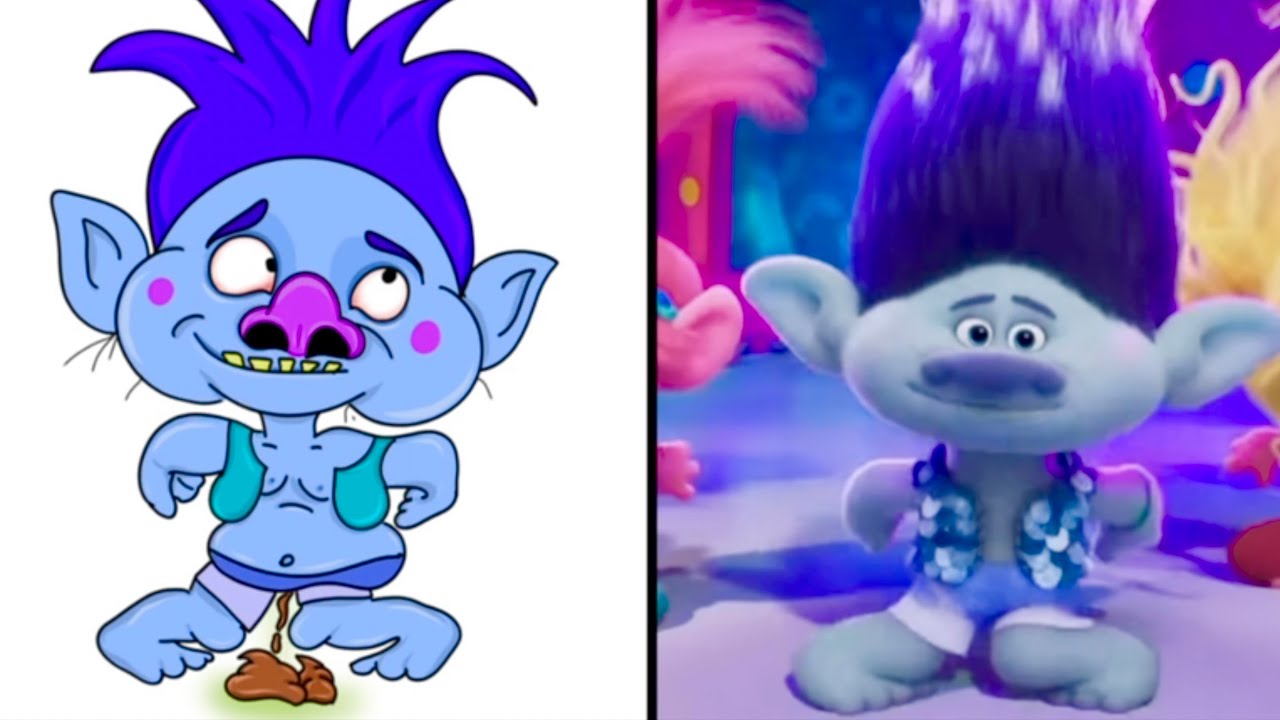 the nsync scene from trolls band together drawing memes | trolls better ...