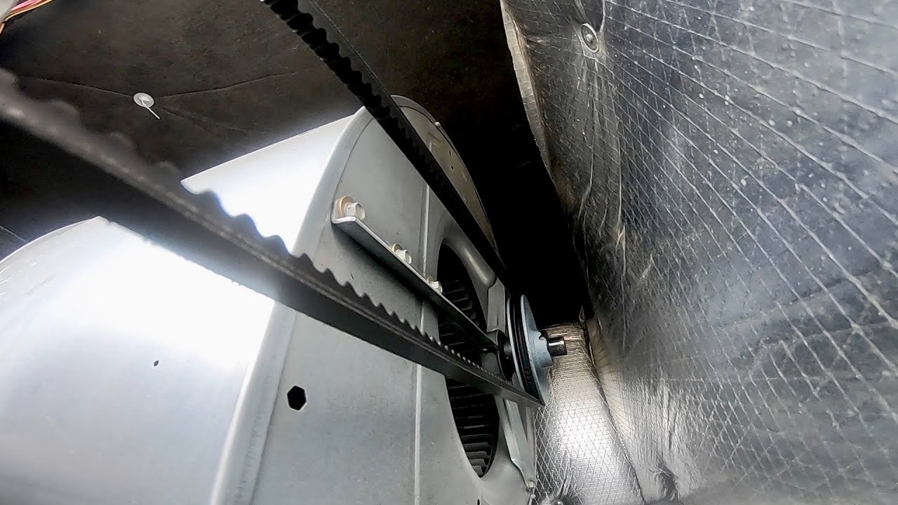 Replacing And Adjusting Belt HVAC Blower Motor - YouTube