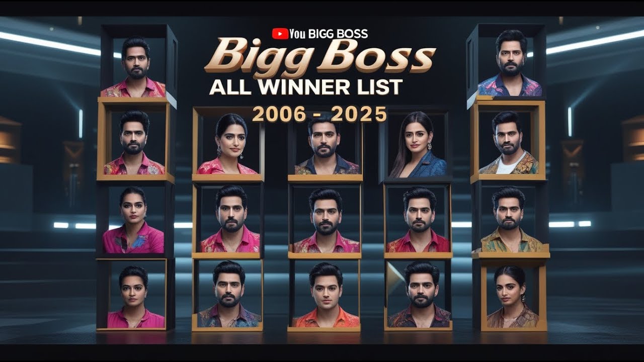 BIG BOSS All Season Winner From 2006 to 2024 - YouTube