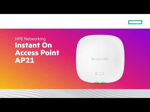 HPE Networking Instant On Access Point AP21 - YouTube