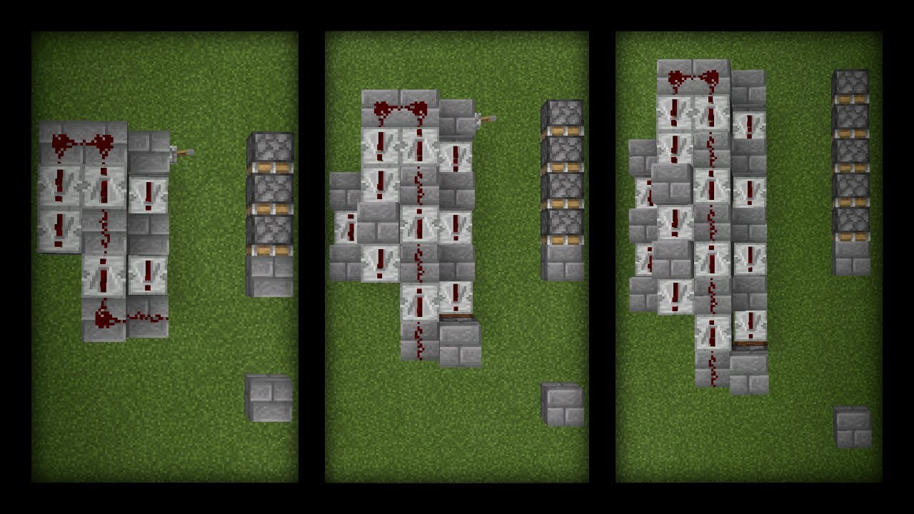 Minecraft Bedrock - Triple, Quadruple and Quintuple Piston Extender ...