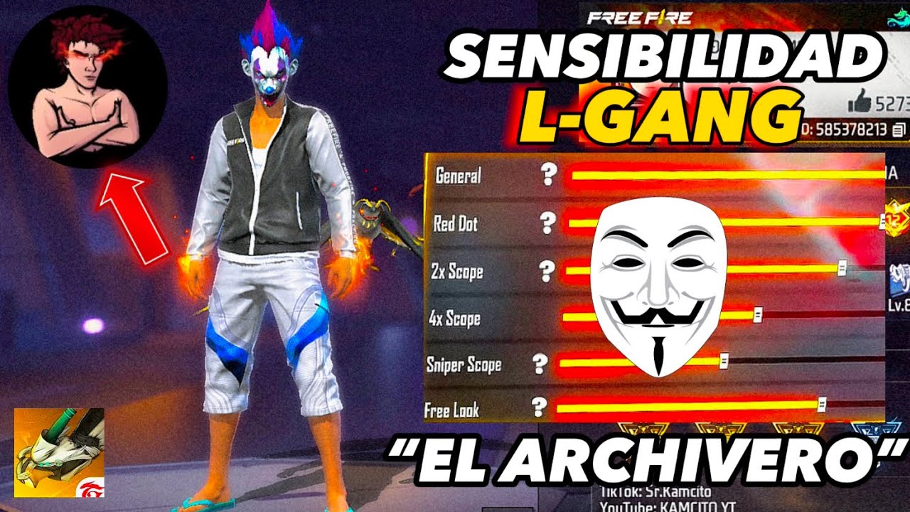 LA CONFIGURACIÓN COMPLETA DE “L-GANG” EN MÓVIL⚙️ PEGARÁS TODO ROJO EN ...