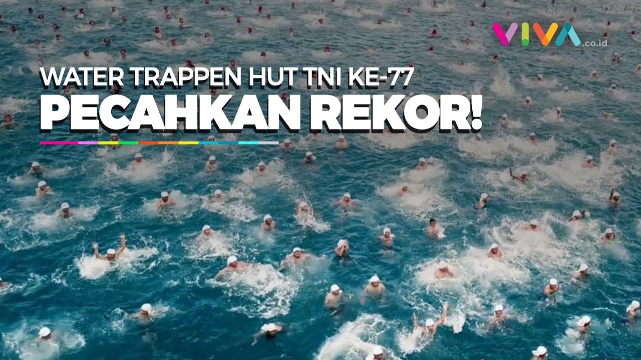 Aksi Memukau Water Trappen TNI AL di HUT TNI Ke- 77 - YouTube