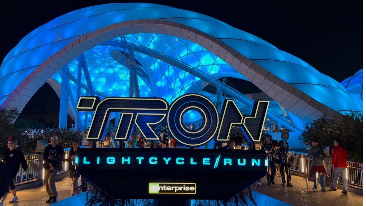 TRON Ride Area Unveiled: Hidden Details, Stunning Lights & a Glimpse of ...