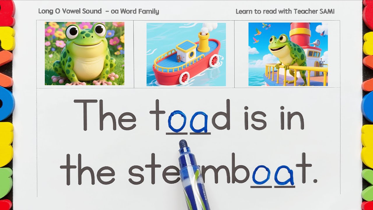 OA Phonics Word Family - Learn to Read with Teacher SAMI - YouTube