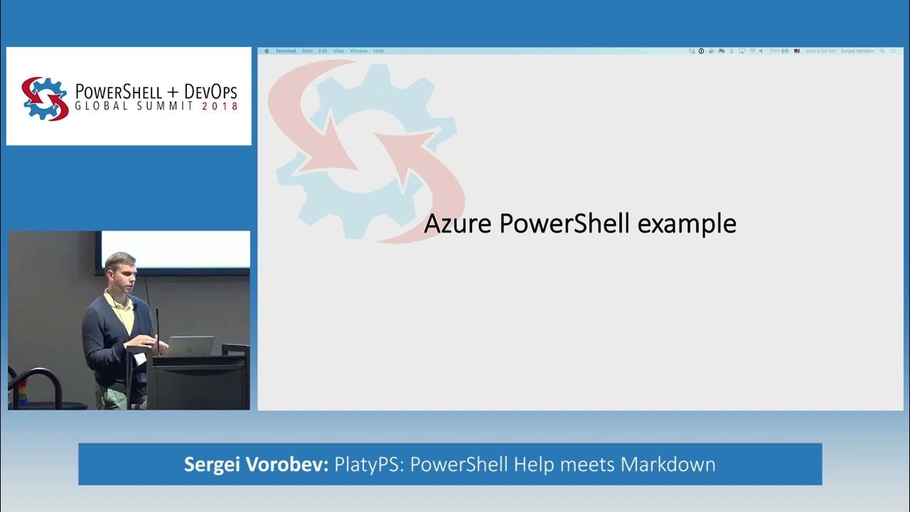 PlatyPS: PowerShell Help meets Markdown by Sergei Vorobev - YouTube