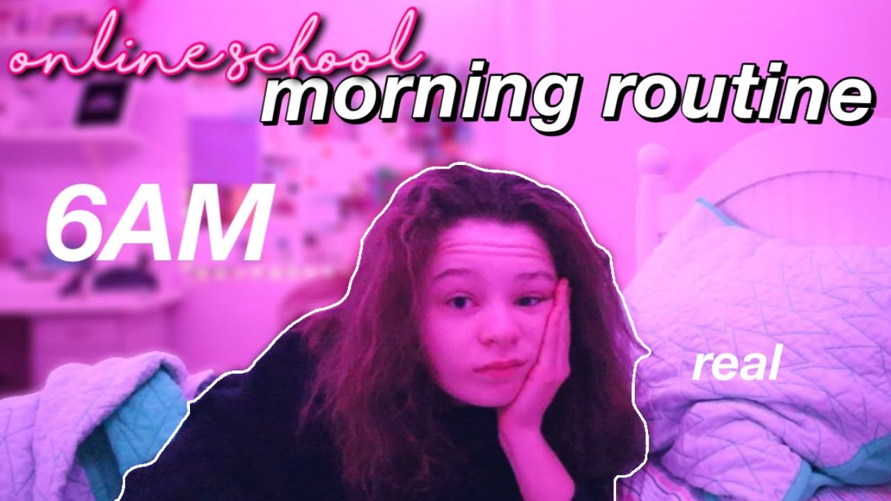 my real online school morning routine 2021 *very productive* - YouTube
