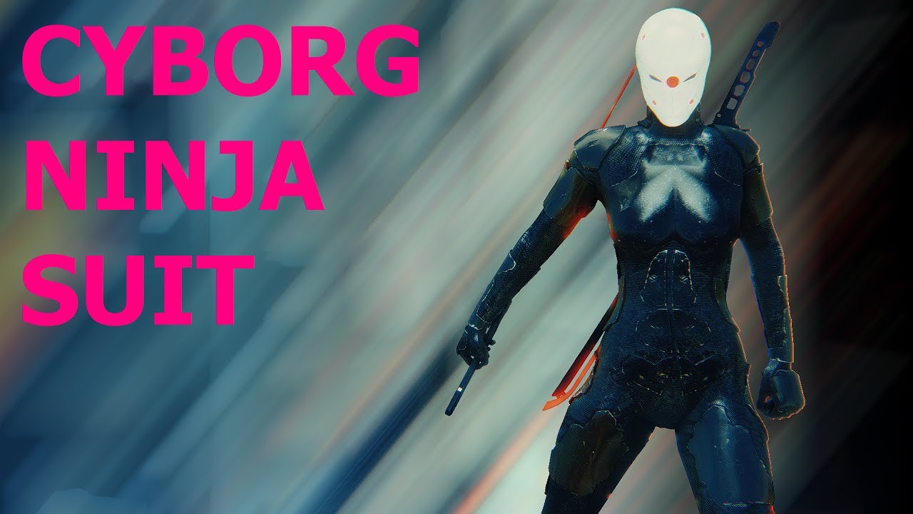 FALLOUT 4 MOD REVIEW Cyborg Ninja Suit CBBE - YouTube