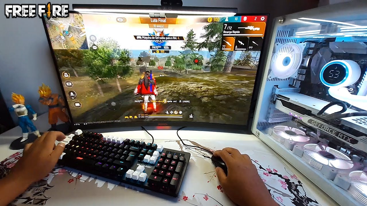 FREE FIRE NA VISÃO DE UM PC PARECENDO HACK (POV) Handcam 🤩 - YouTube