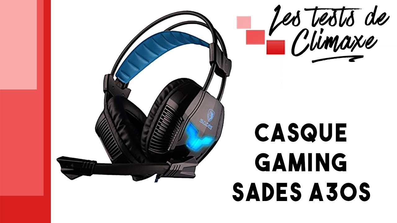 Test d'un casque gaming headset Sades A30S - YouTube