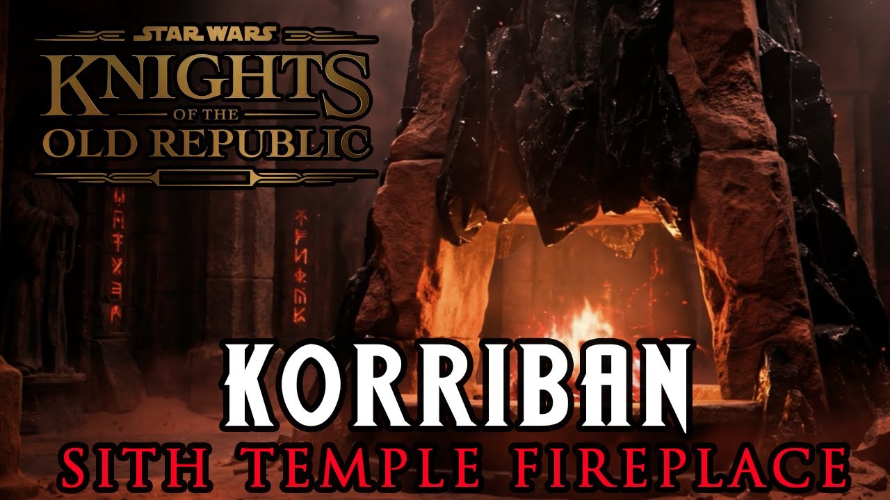 Sith Temple Fireplace Ambience | Star Wars ASMR with Crackling Fire ...