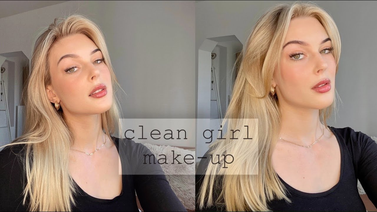 "clean" girl make-up 😇 codzienny makijaż - YouTube
