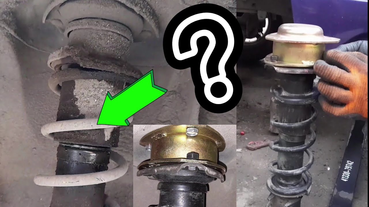 Shock Absorber assembly// dismantle, assemble, replace shock mounting ...