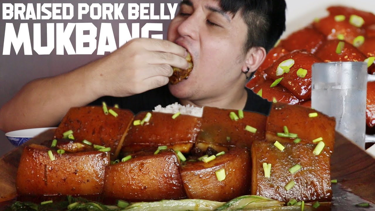 engsub BRAISED PORK BELLY MUKBANG | MUKBANG PHILIPPINES - YouTube