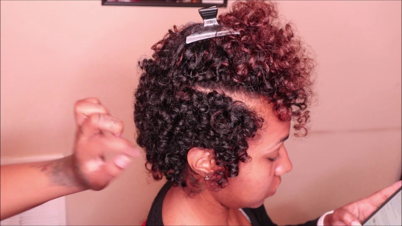 TAPERED CUT USING CROCHET HAIR CURLKALON HAIR - YouTube
