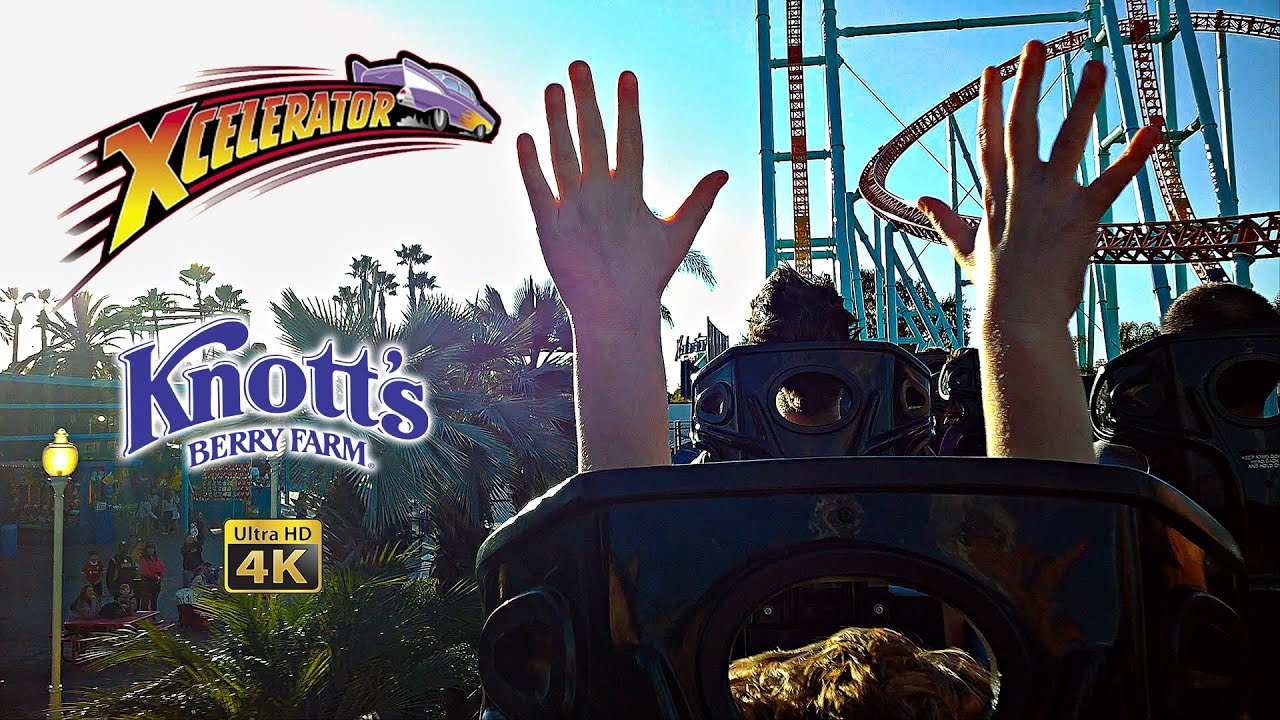 2025 Xcelerator Roller Coaster On Ride Back Seat 4K POV Knott's Berry ...