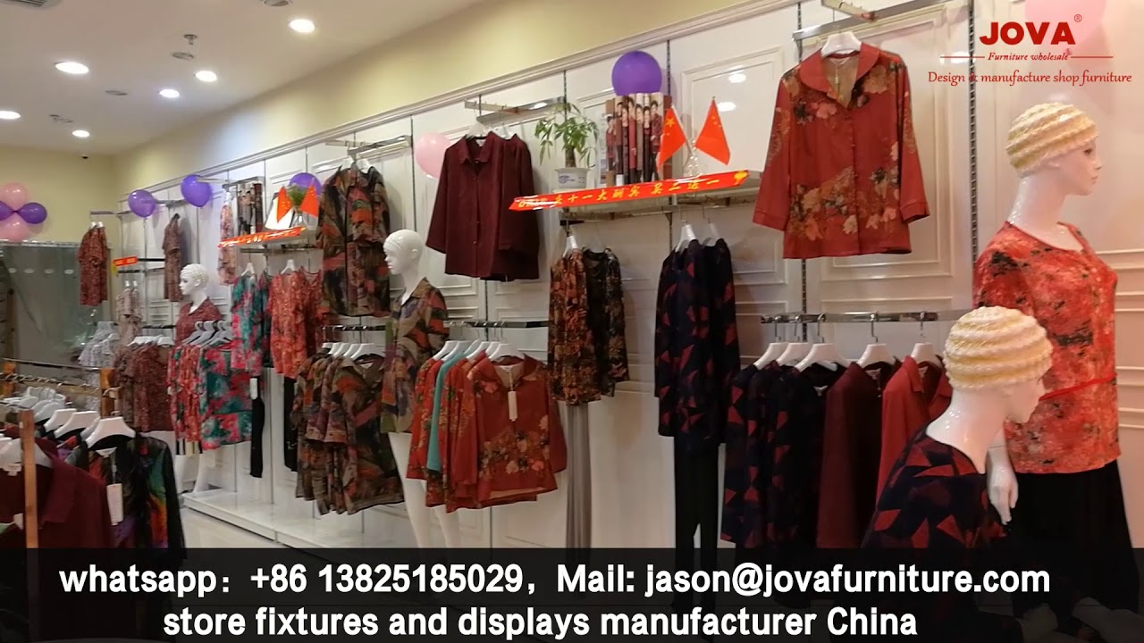 garment display stand and wall display racks for clothing store - jova ...