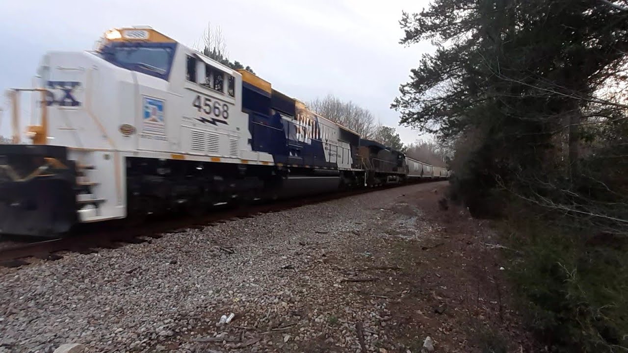 CSXT 4568 operations Lifesavers 50th anniversary unit Leads CSX M583 ...