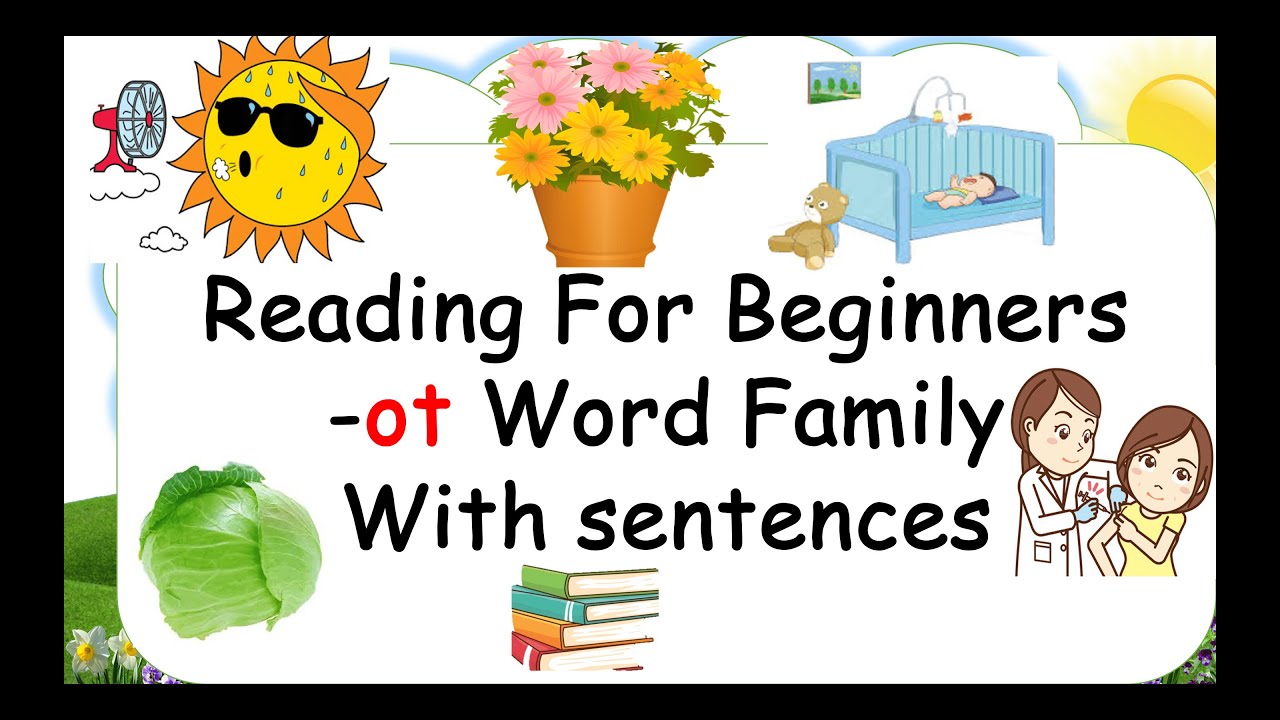 Reading For Beginners The -ot Word Family with Sentences - YouTube