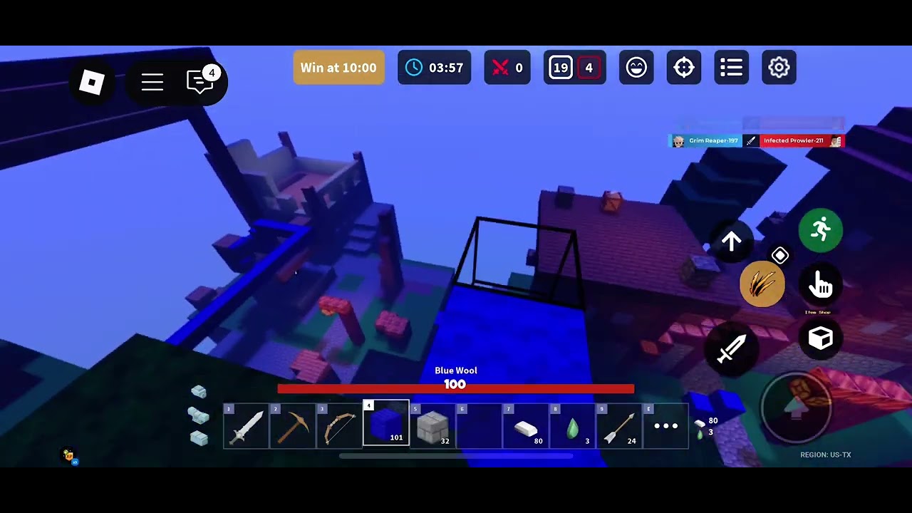 Winning in bedwars infected - YouTube