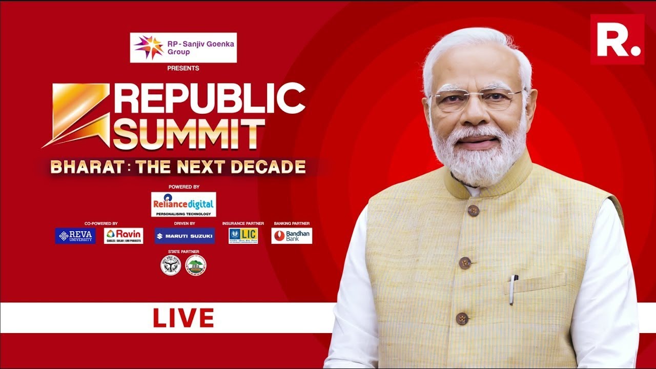 LIVE PM Narendra Modi attends the Republic Summit 2024 - YouTube