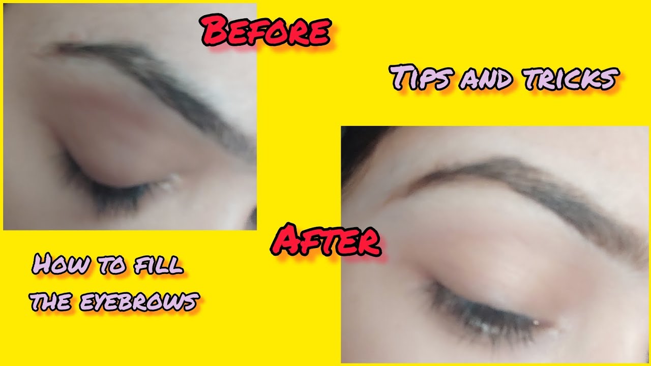 How to fill the eyebrows|Eyebrow filling tutorial|tips and tricks|easy ...