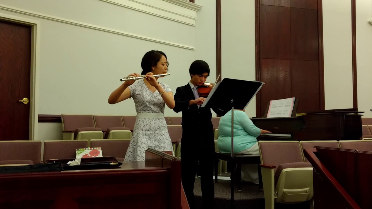 Consider the Lillies - flute and violin duet - YouTube
