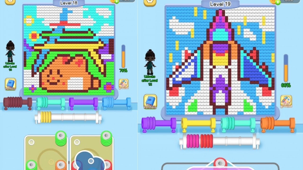 LET'S PLAY COLORFUL THREAD SORT.7 | EILYNX YHANN CHANNEL - YouTube