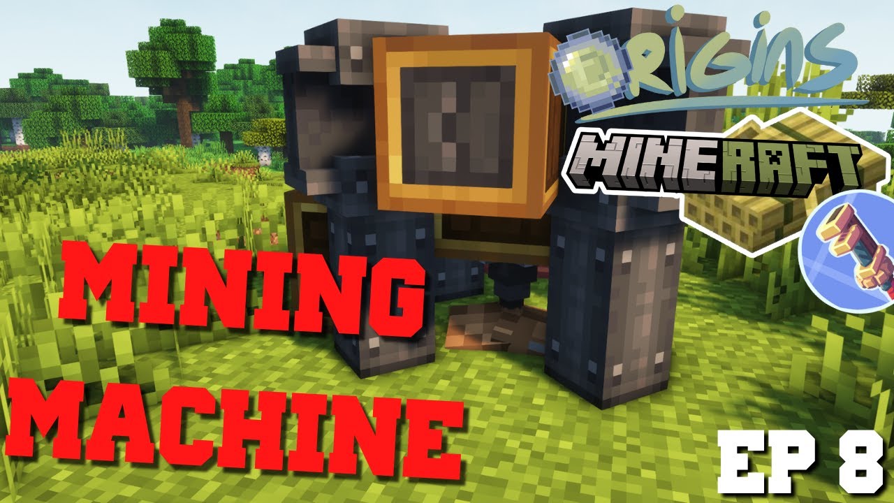 I Finally Finished The Mining Machineeee!!!: MineRaft SMP Ep 8 - YouTube
