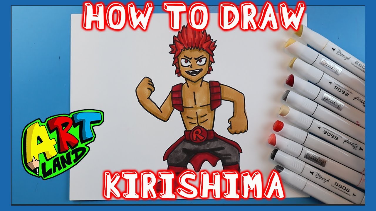 How to Draw KIRISHIMA - YouTube