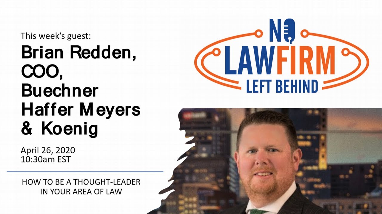 Brian Redden, COO Buechner Haffer Meyers & Koenig, Thought Leader - YouTube