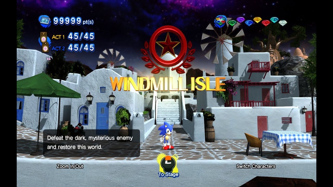 Sonic Generations Unleashed Project - WINDMILL ISLE Classic GamePlay ...