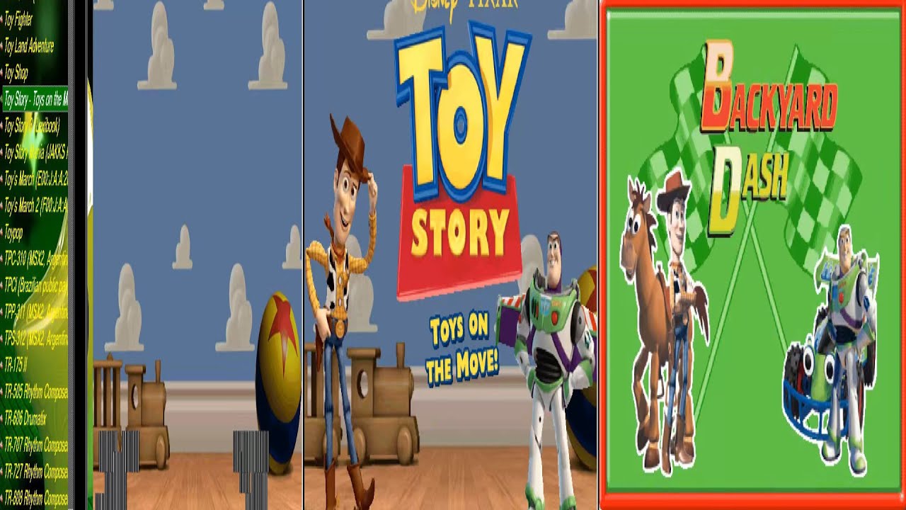 ATTRACT MODE MAME MESS TOY STORY TOYS ON THE MOVE Jakks Pacific TV ...