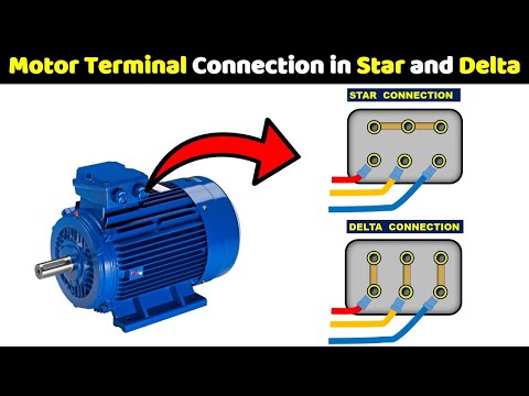 3 Phase Motor Terminal Connection in Star & Delta @TheElectricalGuy