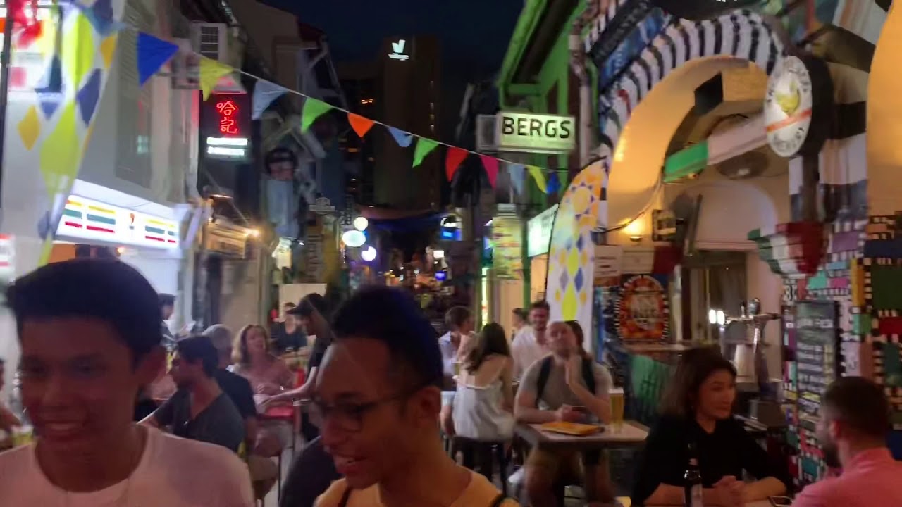 HAJI LANE | Singapore’s Best Bars, Night Fun - YouTube