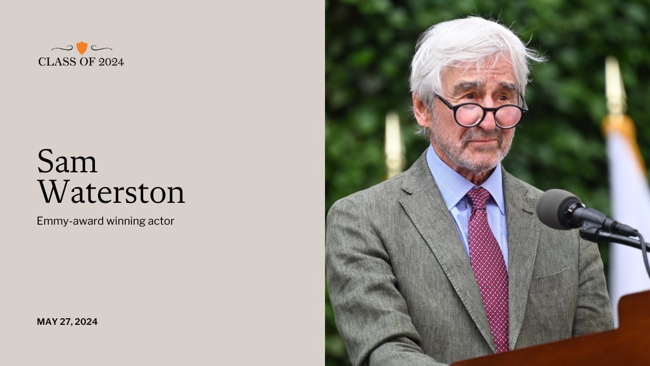Emmy-award winning actor Sam Waterston delivers Princeton's Class Day ...