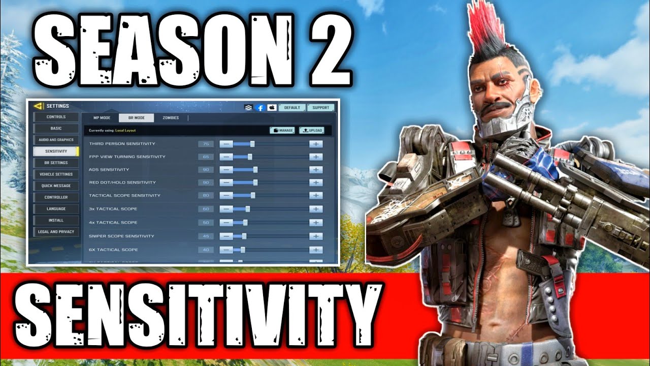 BEST AIMBOT SENSITIVITY SETTINGS in COD Mobile SEASON 2 | COD MOBILE ...