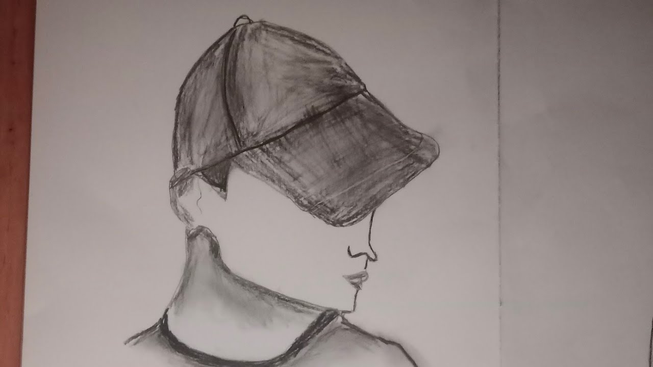 How to draw a boy pencile sketch for beginners . - YouTube