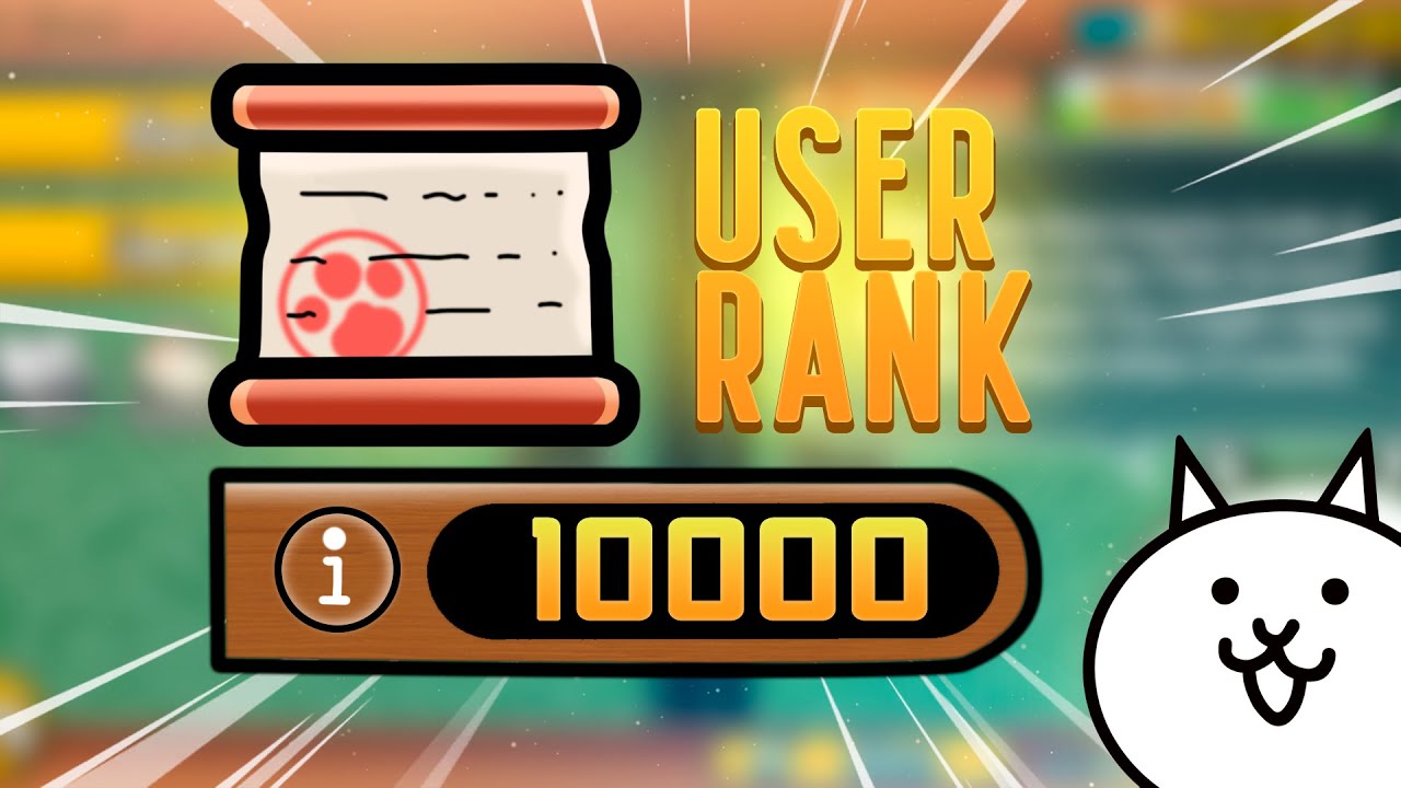 The Battle Cats - O que é o User Rank? - YouTube