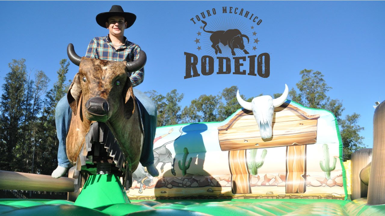 Touro Mecânico Rodeio - Play Park Brinquedos - YouTube