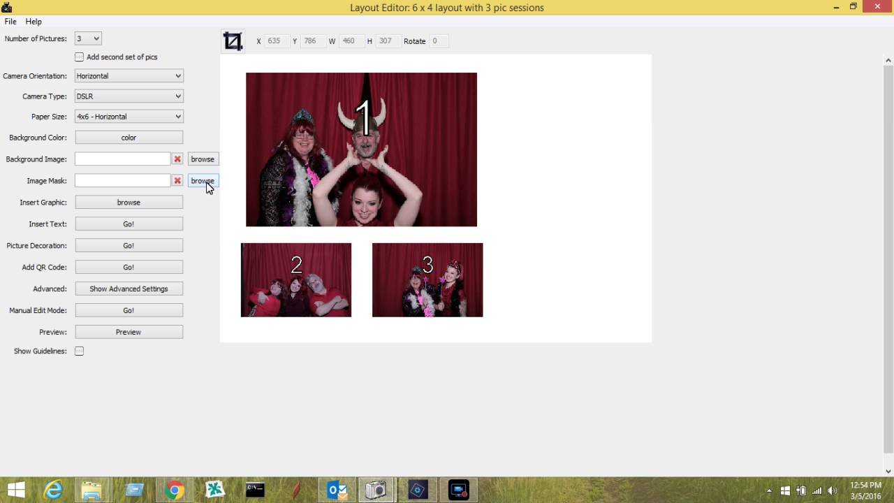 Create 6 x 4 3 pic layout - YouTube