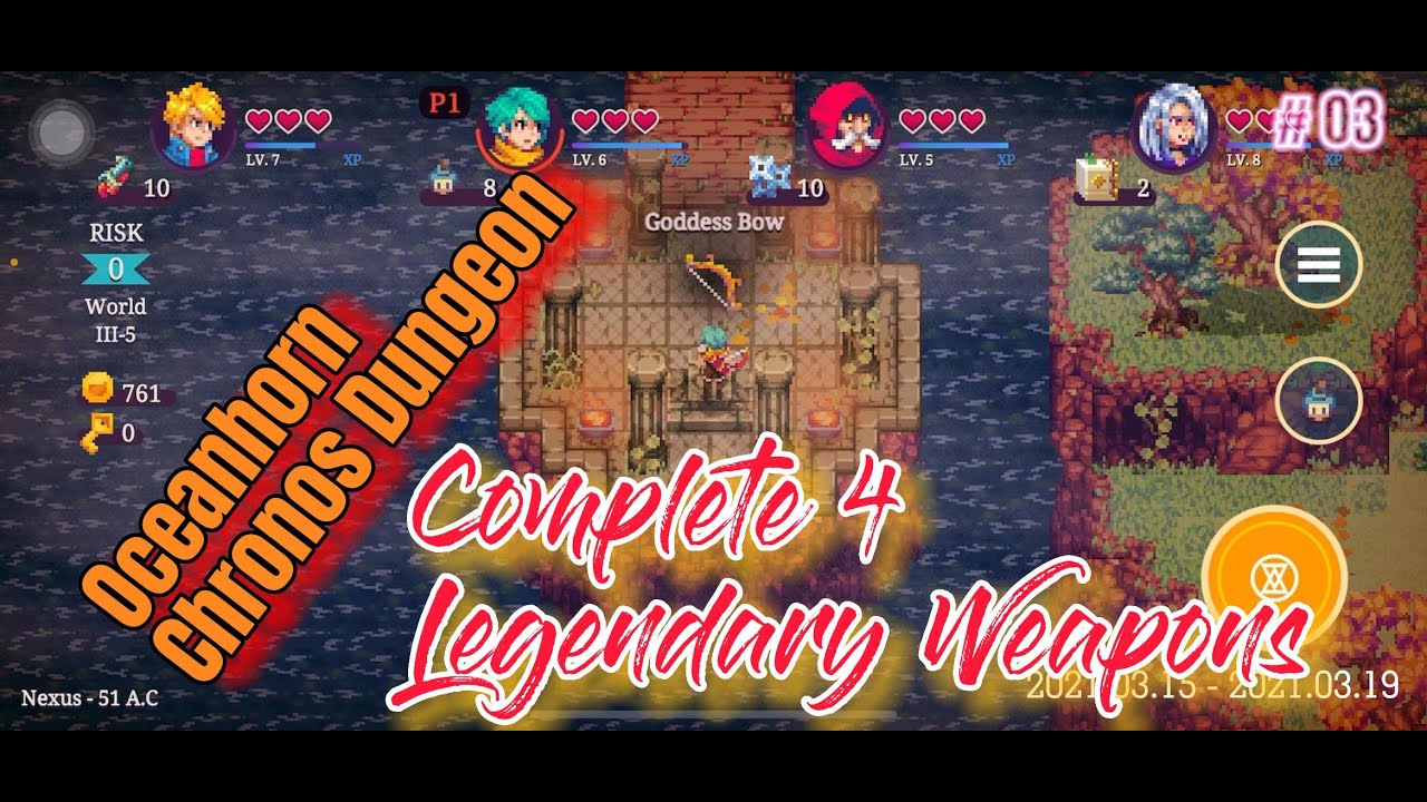 Oceanhorn: Chronos Dungeon Complete Legendary Weapons Full gameplay ...